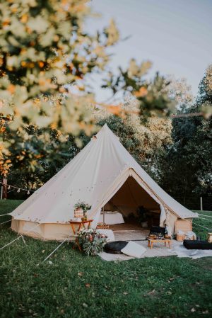 Bell Tent Elopement Glamping Wedding - Breathe Bell Tents